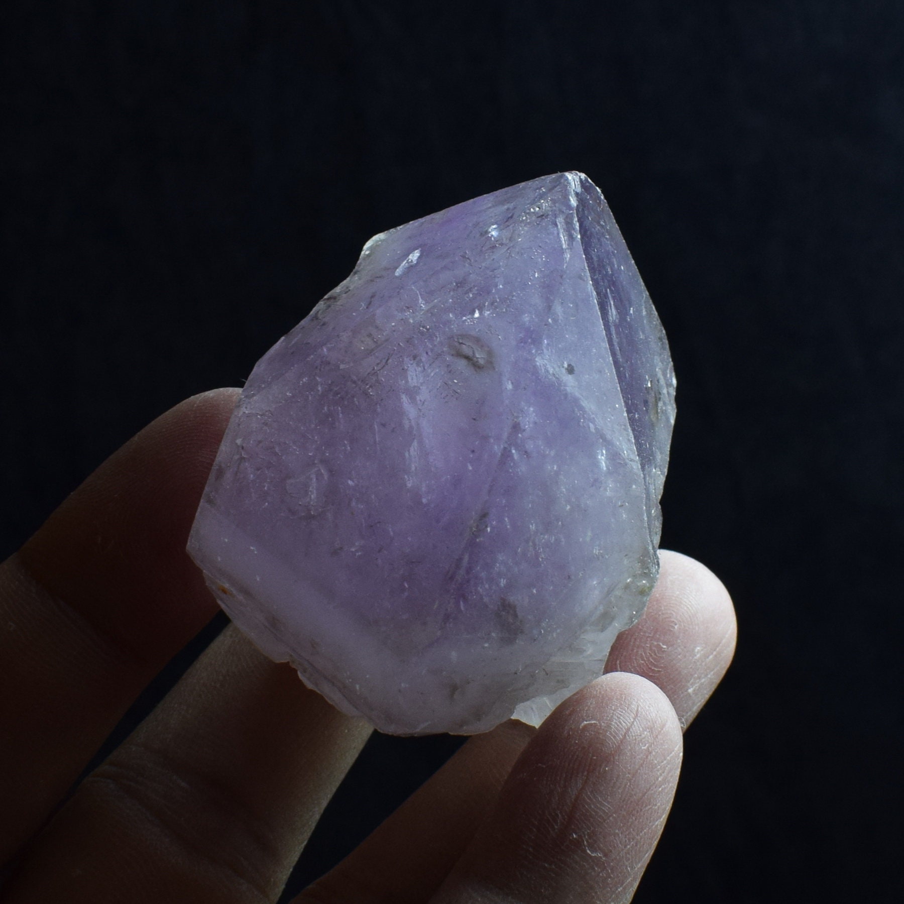 Raw Natural Smoky Skeletal Amethyst Crystal Point,elestial Crystal ...