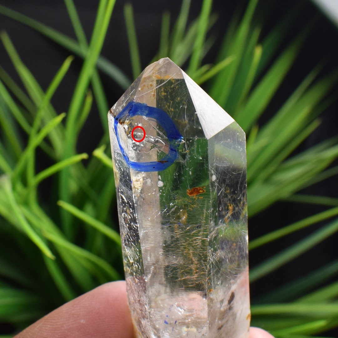 41g Moving Water Bubble Quartz Crystal,enhydro Crystal,mineral ...