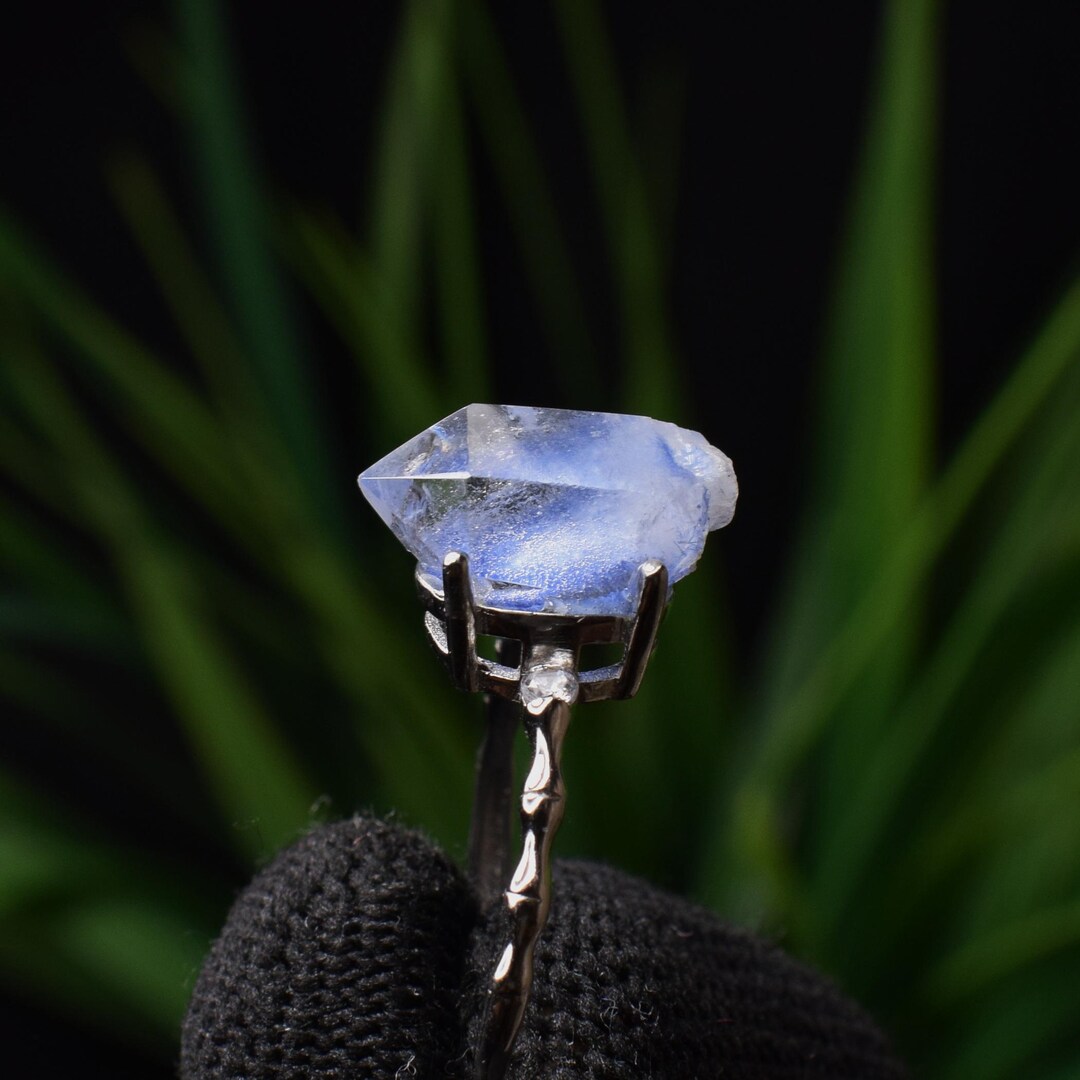 Rare Cute Blue Dumortierite Silver Ring,dumortierite in Quartz, 925 ...
