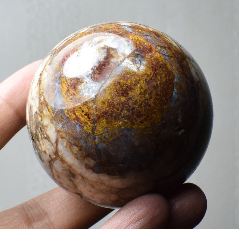 Natural Golden Red Polished PIETERSITE Crystal Sphere,anniversary Gift ...