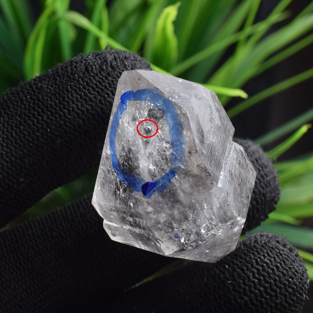 29g Moving Water Bubble Quartz Crystal,enhydro Smoky Crystal,mineral ...