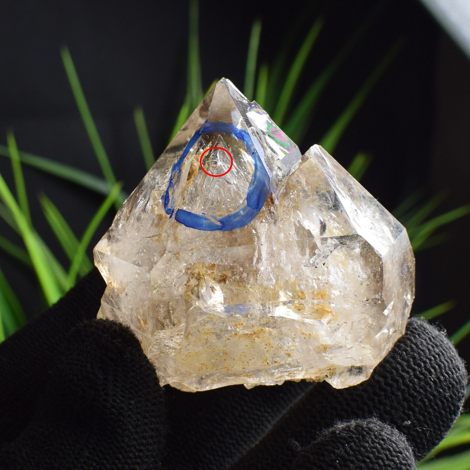 84g Moving Water Bubble Quartz Crystal,enhydro Crystal,mineral ...