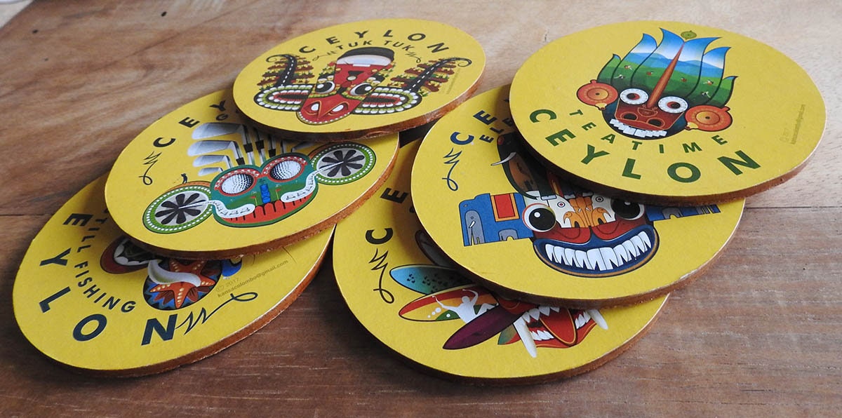 a set of six Handmade tea coasters / Home Decor /Kitchen & Dining ...