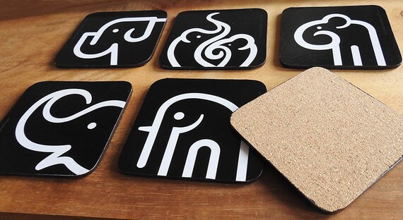 a set of six Handmade tea coasters / Home Decor /Kitchen & Dining ...