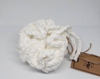 Red Bath Pouf Red Bath Puff Red Bath Loofah Red Cotton - Etsy