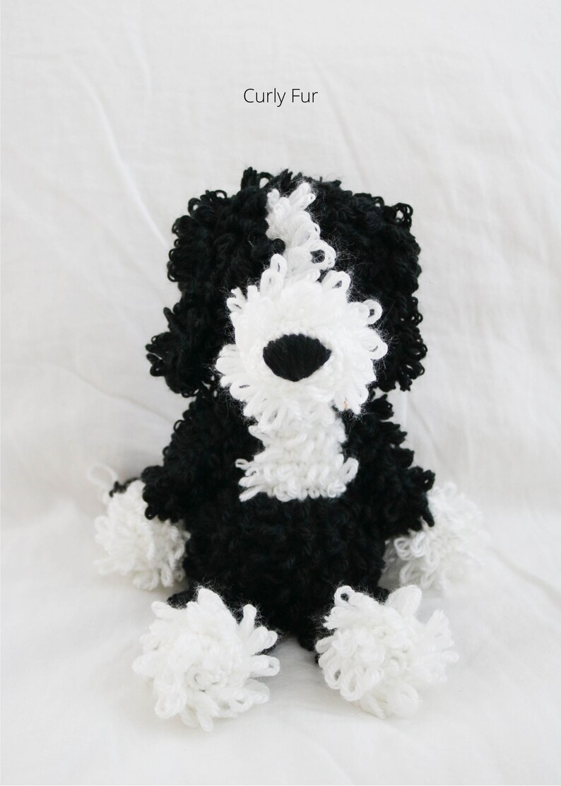 Bernedoodle // Doodle // Crochet Bernedoodle // Toy Doodle // | Etsy