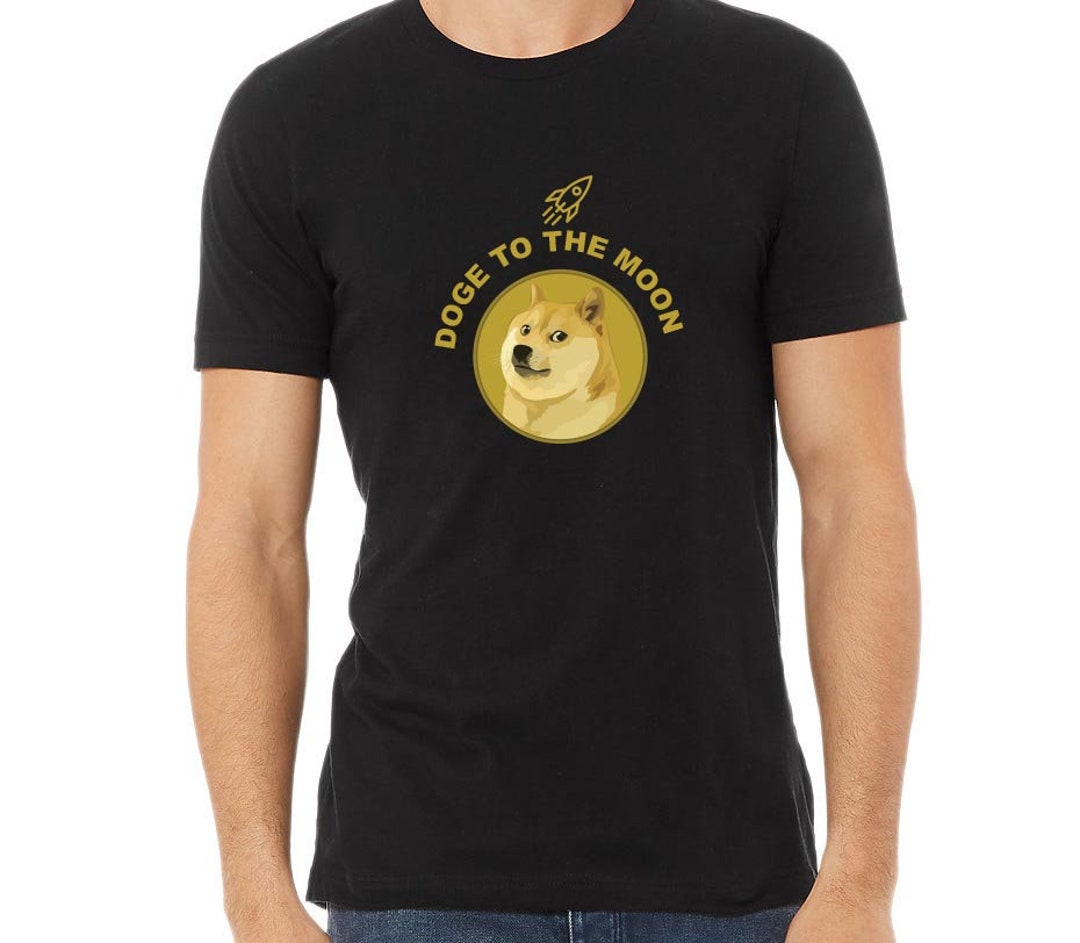Doge COIN Design Tshirt , Doge to the Moon, Crypto Currency Tshirt ...