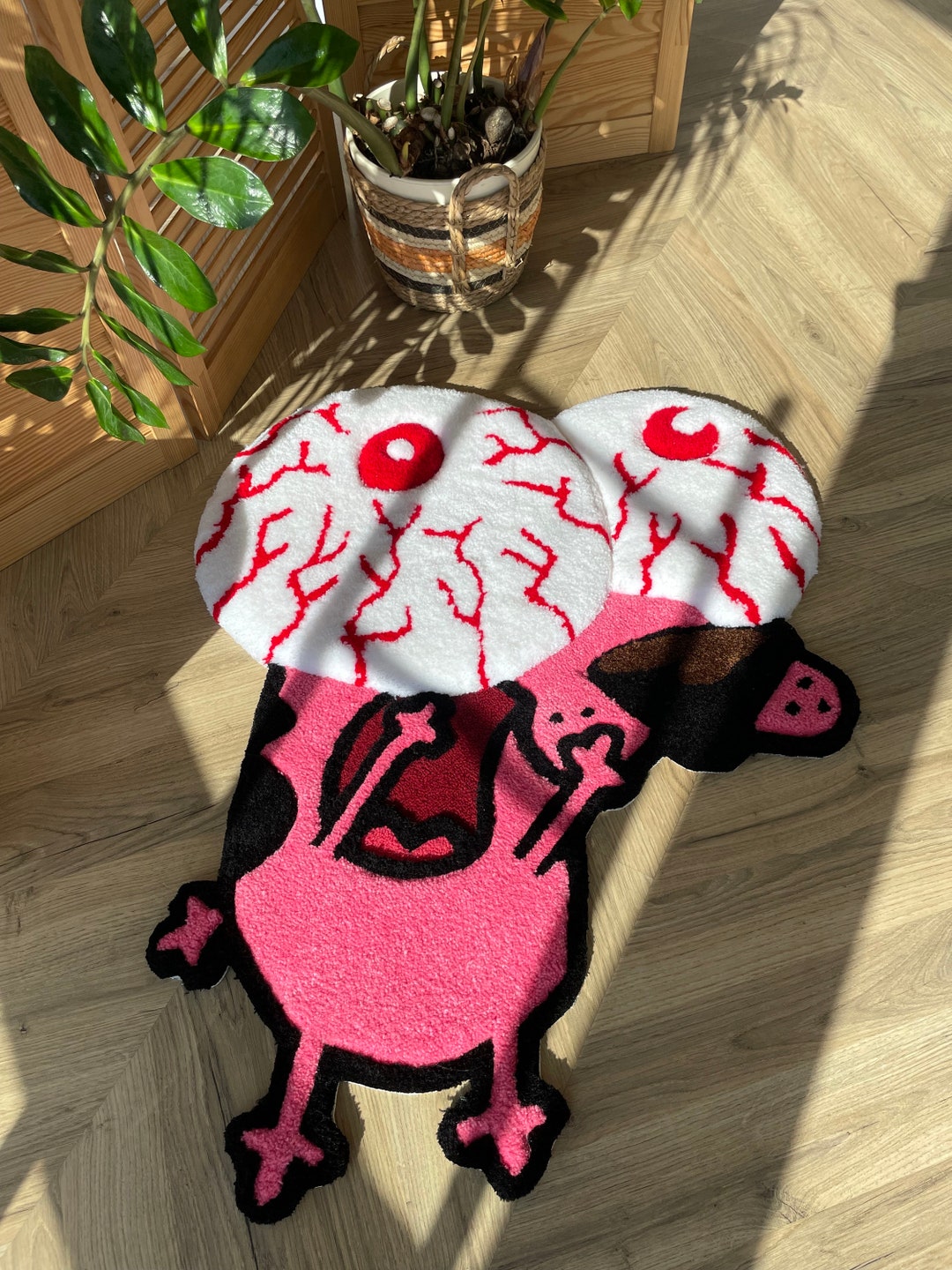 3d Custom Tufted Rug Cowardly Dog Rug Courage Rug Custom - Etsy