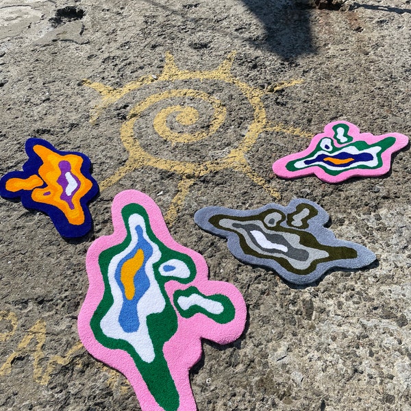 Abstract Shaped Rug - Etsy