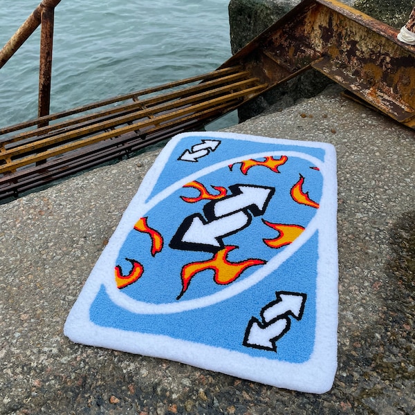 Uno Reverse Rug - Etsy