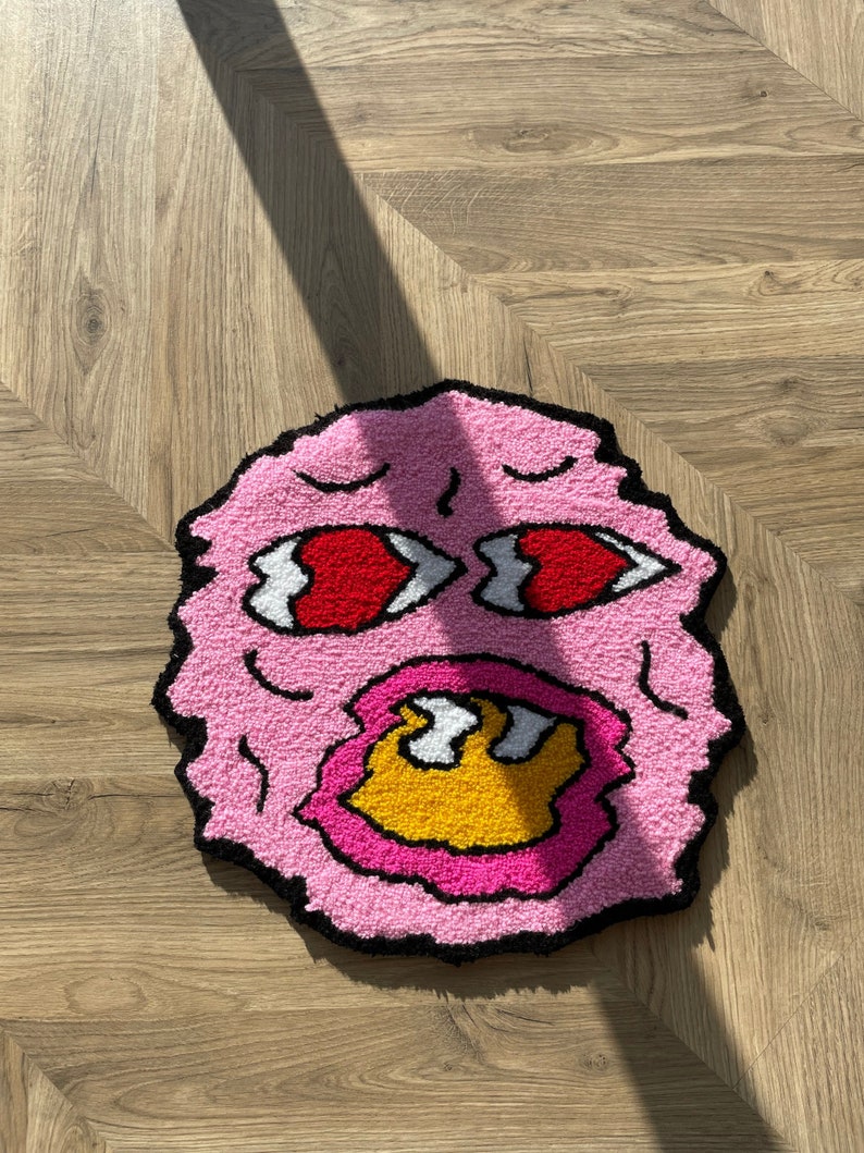 Trippy Cherry Bomb Tufted Rug Tyler the Creator Carpet - Etsy