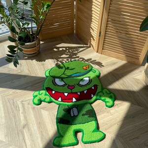 Flippy Custom Tufted Rug Tufted Custom Rug Happy Friends - Etsy