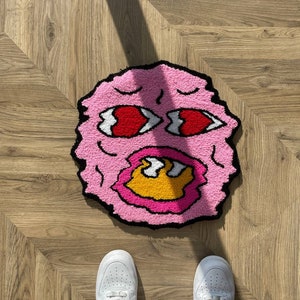 Trippy Cherry Bomb Tufted Rug Tyler the Creator Carpet - Etsy