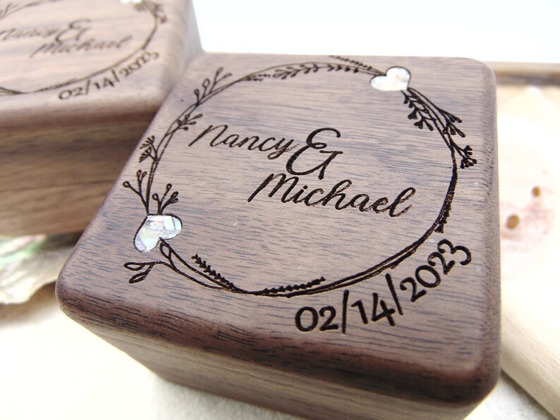Personalized Engagement Ring Box for Wedding Ceremony Custom - Etsy