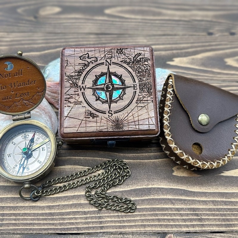 Engraved Compass - Etsy