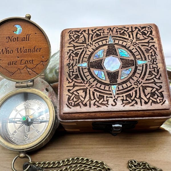 Wooden Compass - Etsy