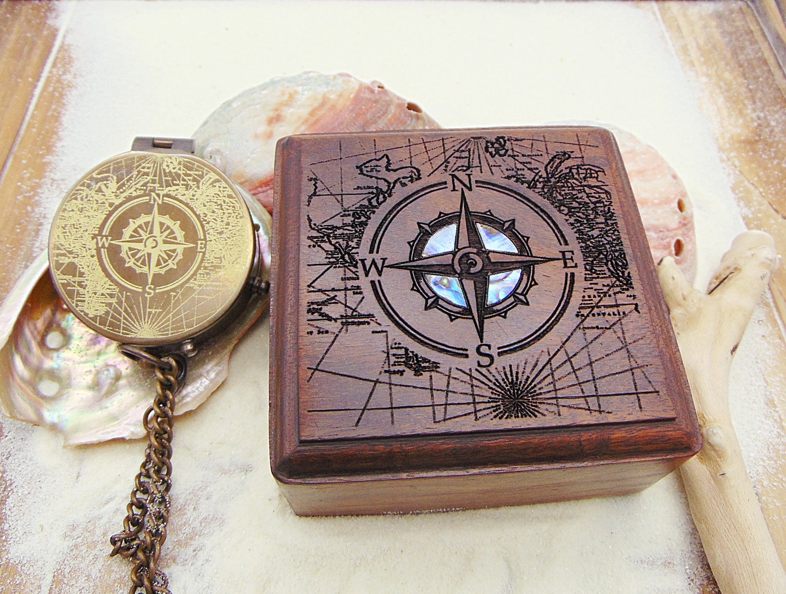 Personalized Compass Fathers Day Gift Brass Engraved Compass - Etsy