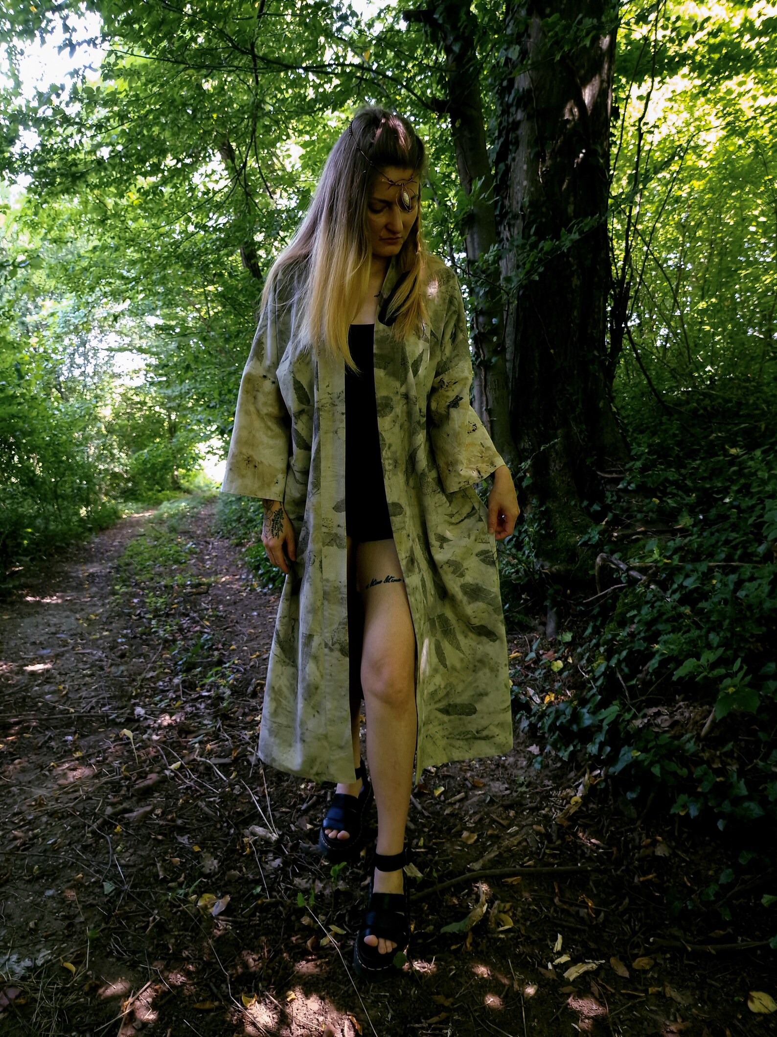 Handmade Naturally Dyed Kimono Duster Sustainable Upcycled Cotton ...