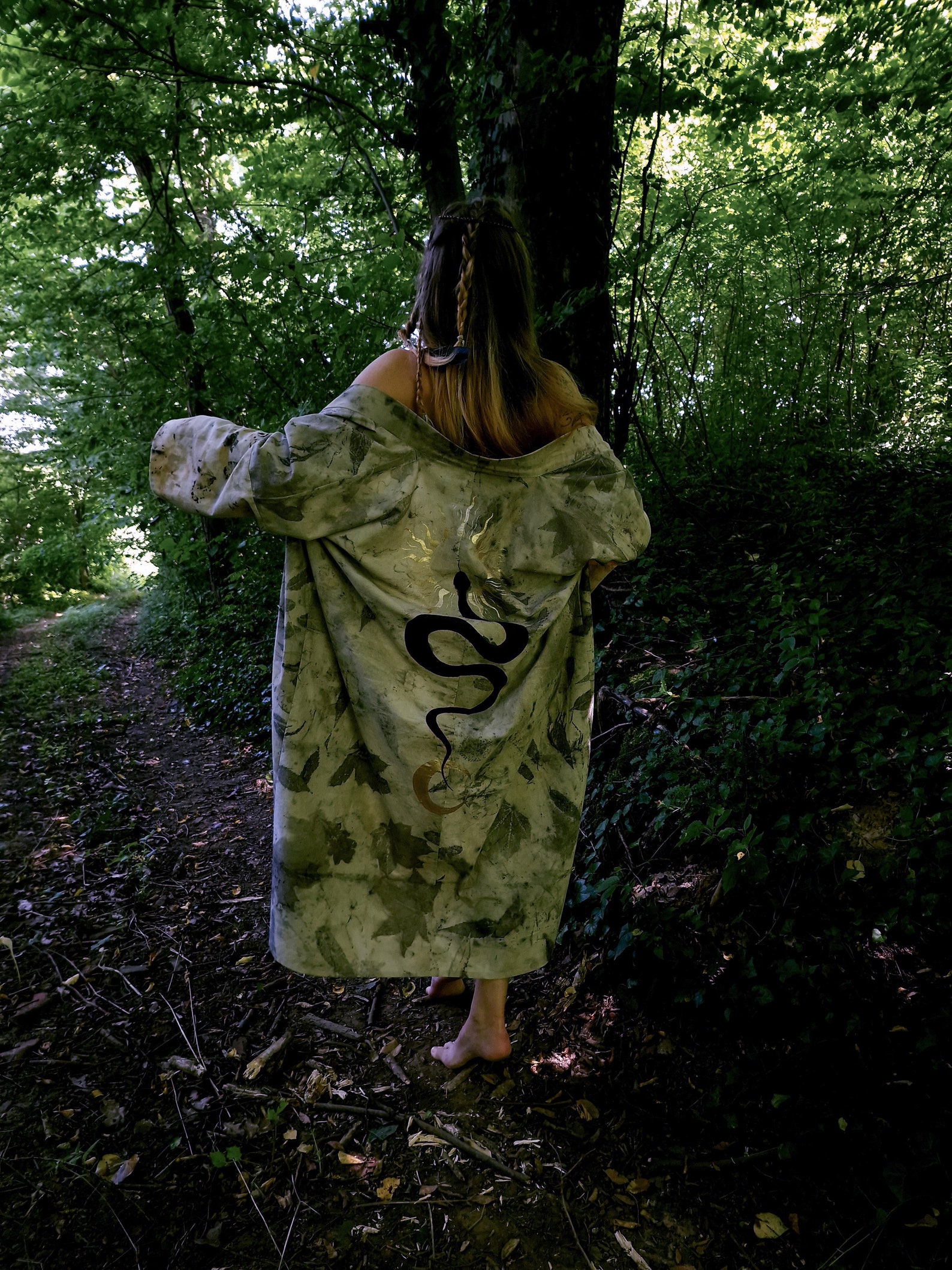 Handmade Naturally Dyed Kimono Duster Sustainable Upcycled Cotton ...