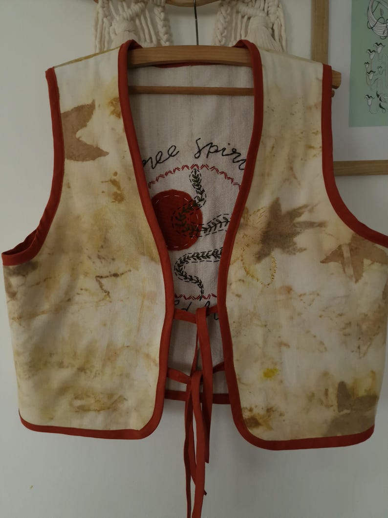 Art to Wear Vest, Sustainable Clothing, Hand Embroidered, Alternative ...