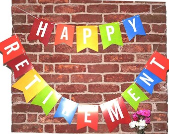 Retirement Bunting | Etsy