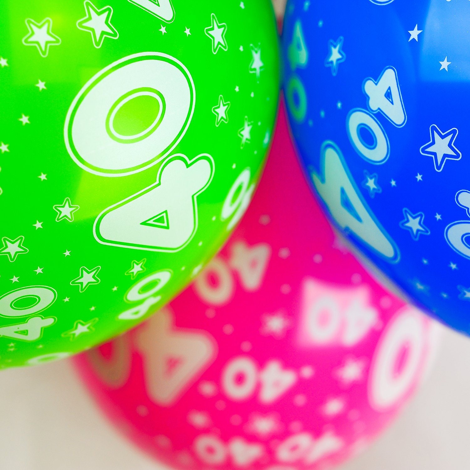 10 Pack of 12 Number 40 Balloons 40th Birthday | Etsy