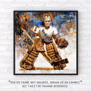 New York Rangers Poster or Metal Print From Original Painting - Ed ...