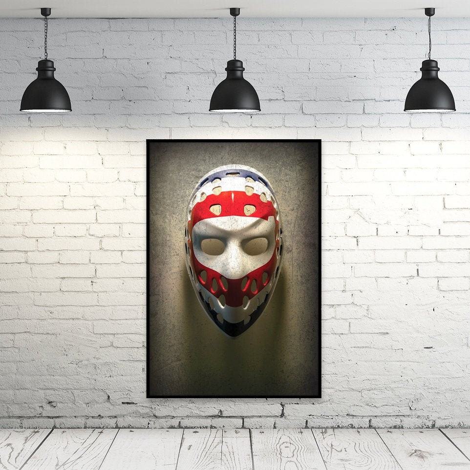 Dryden Mask Canvas Print Montreal Canadiens Hockey Wall Art - Etsy