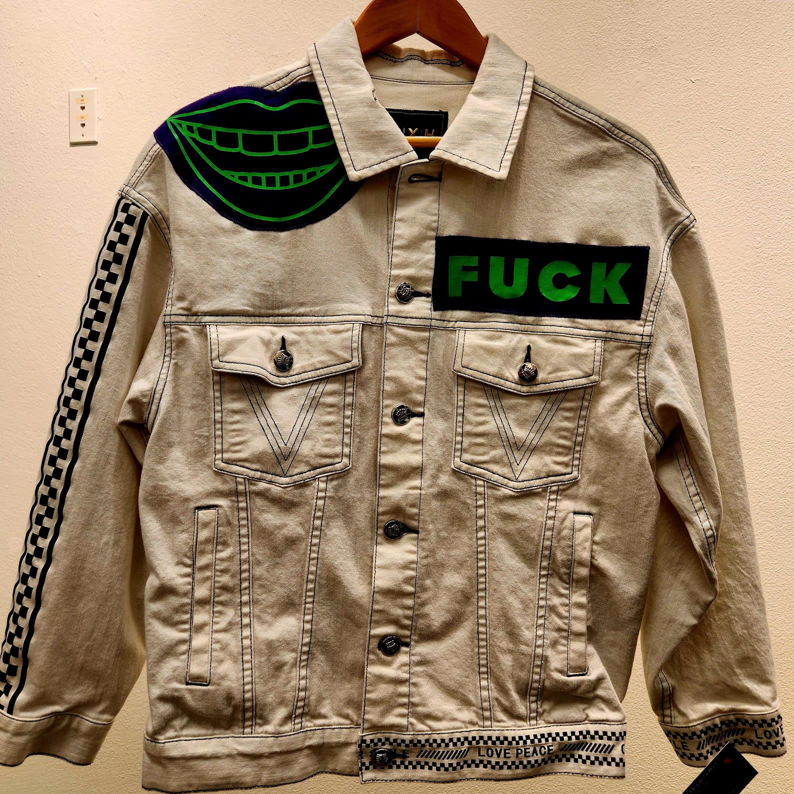 AC/DC Denim Jacket XXL - Etsy