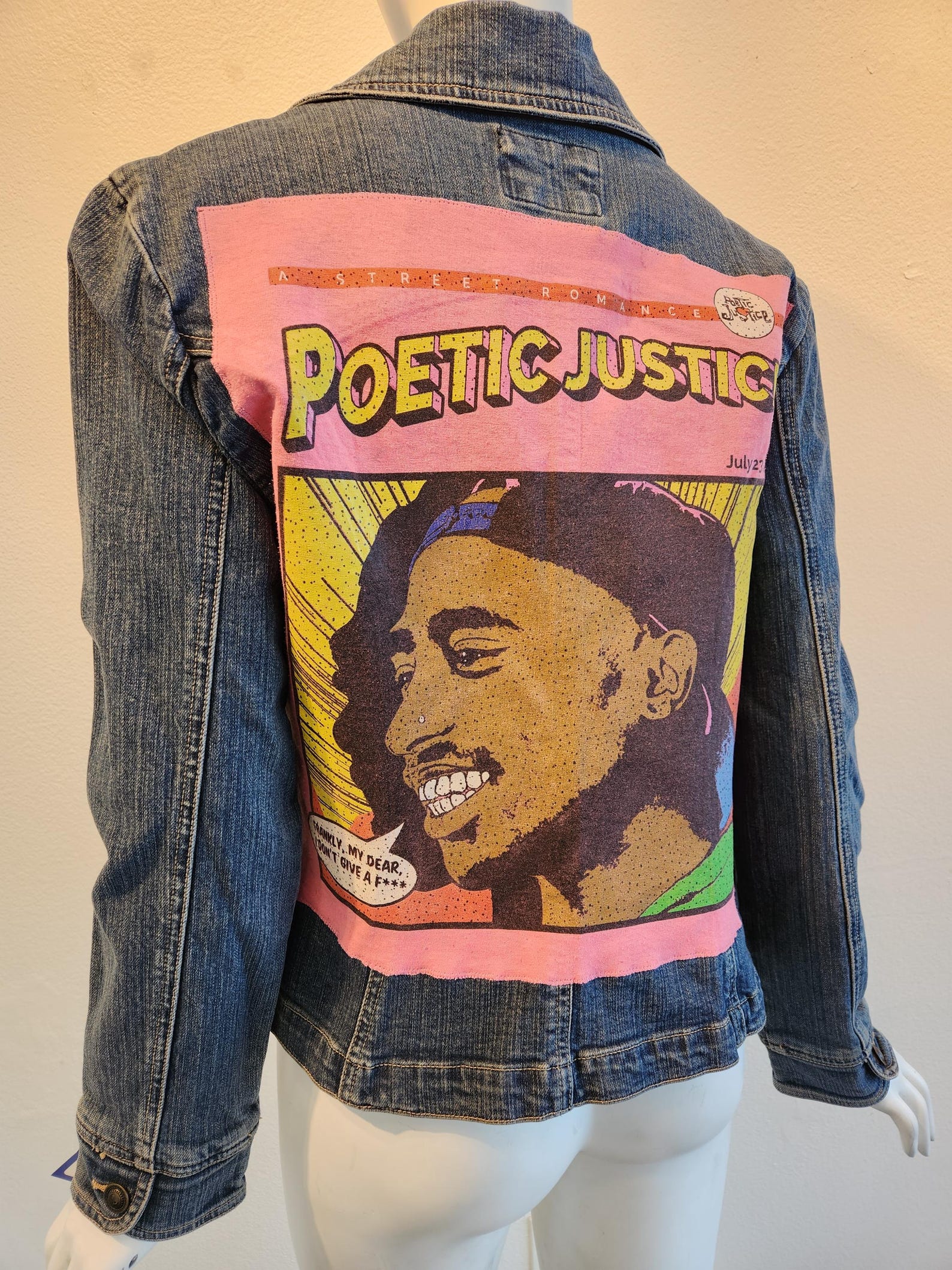Tupac Denim Jacket S - Etsy