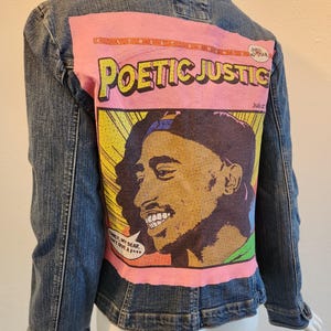 Tupac Denim Jacket S - Etsy