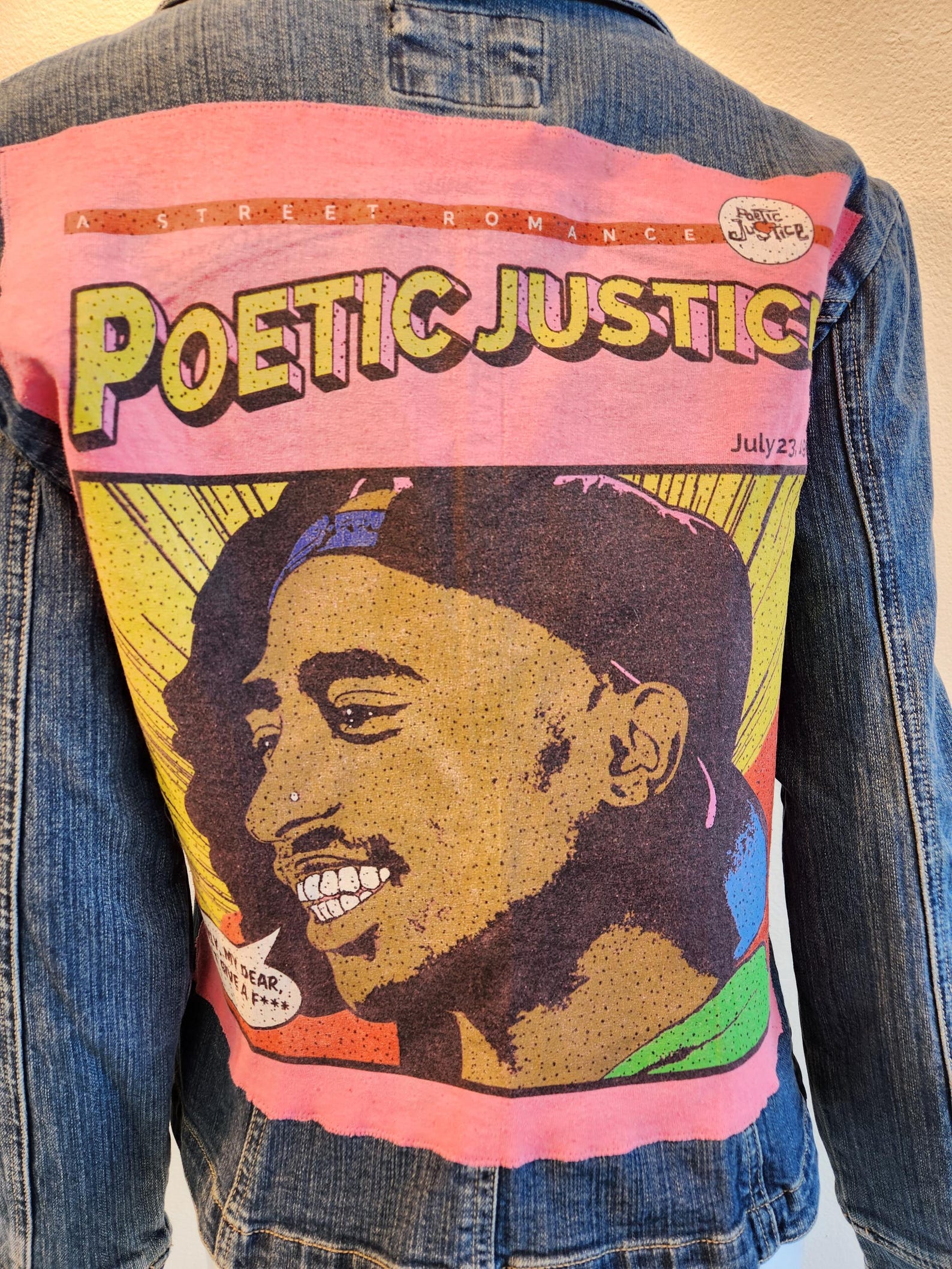 Tupac Denim Jacket S - Etsy