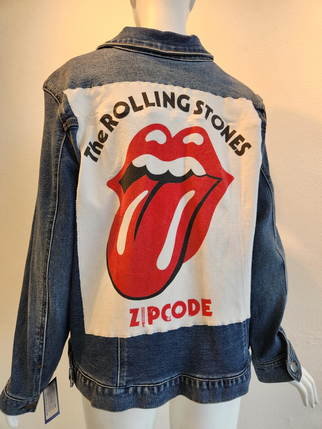 Rolling Stones Denim Jacket L - Etsy