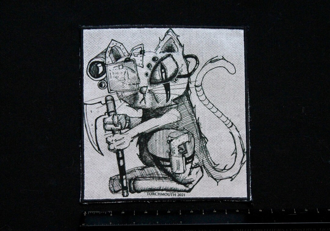 Mini Mercenary Cat Patch - Etsy