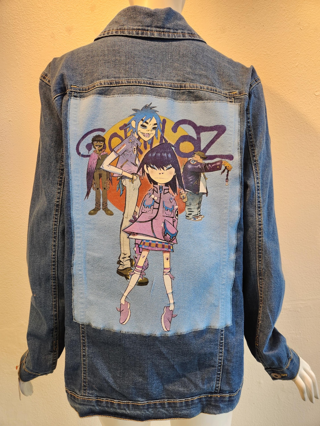 Gorillaz Jean Jacket L - Etsy