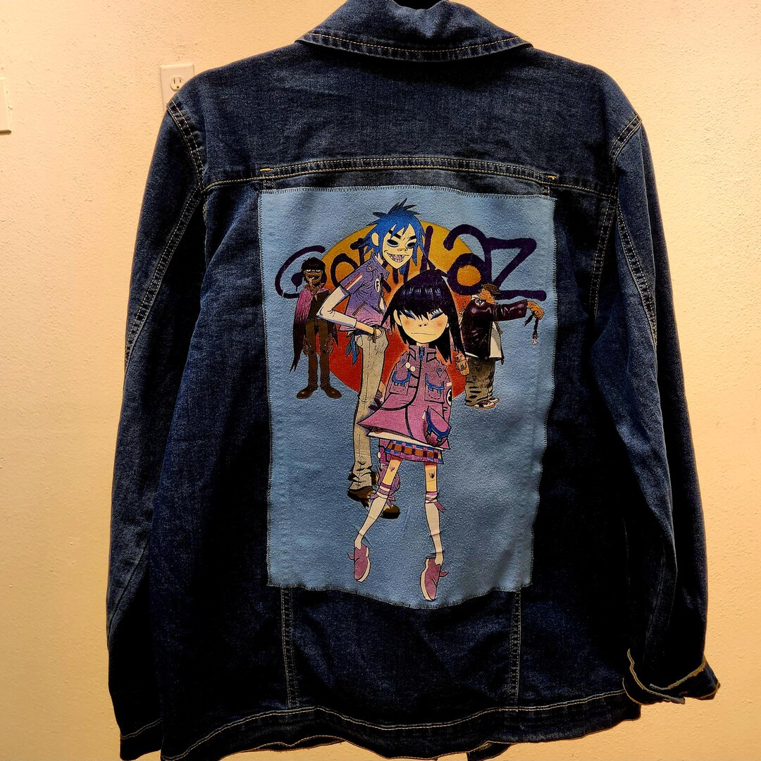 Gorillaz Denim Jacket L - Etsy