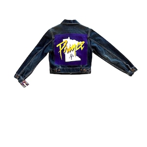 Prince Denim Jacket – Minnesota Graphic (women’s Medium) - Etsy