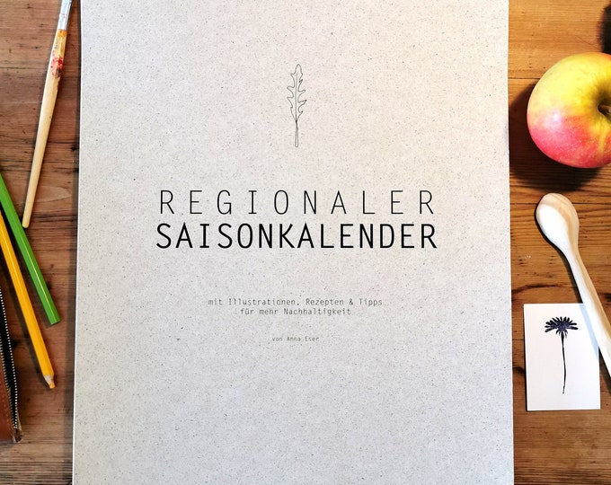 Regionaler Saisonkalender Für Heimisches Obst Und Gemüse - Etsy