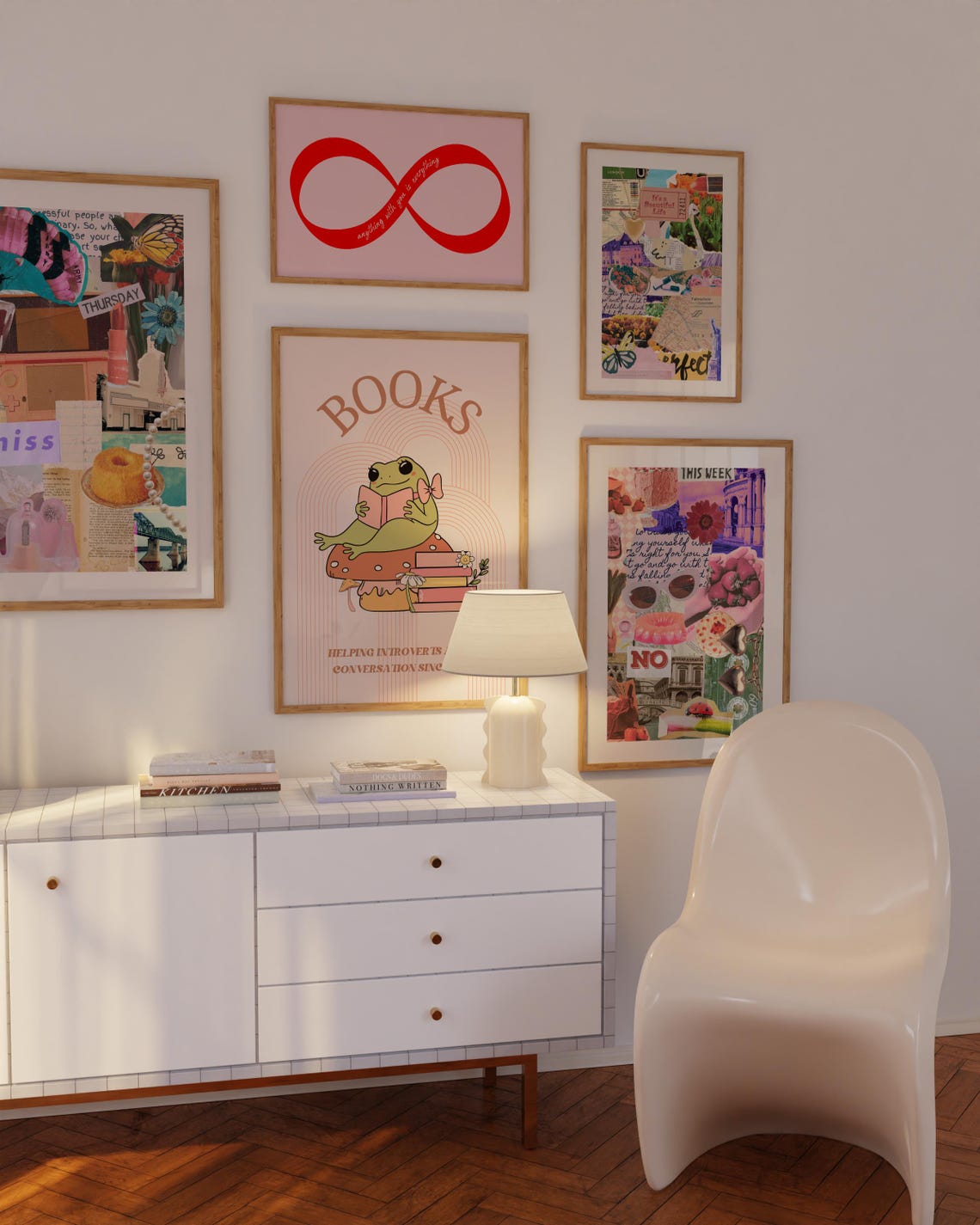 Bordered Magazine Cut-outs Collage Digital Wall Art/poster - Etsy