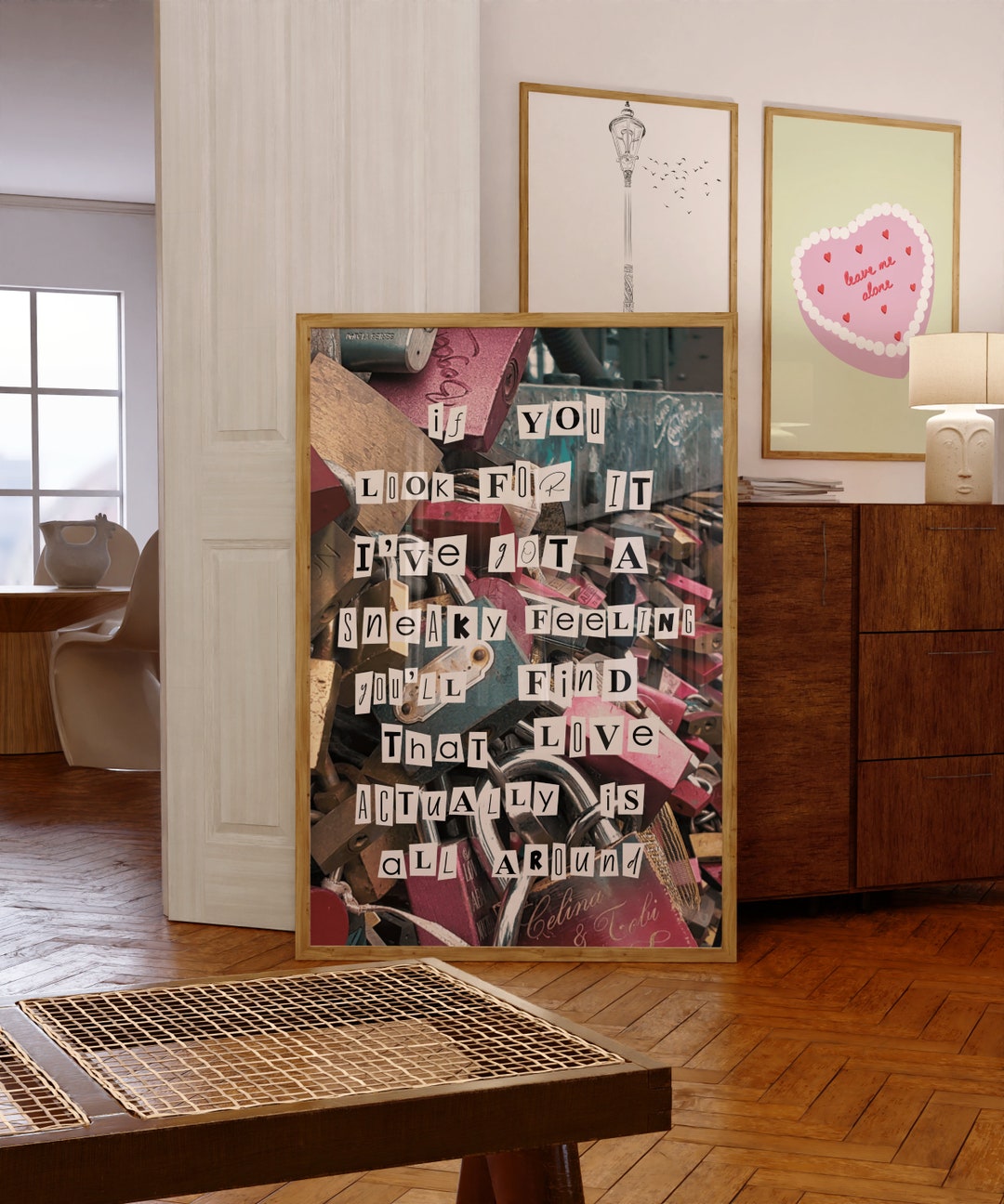 Love Lock Bridge Magazine Letters Digital Art "if You Look for It I've ...