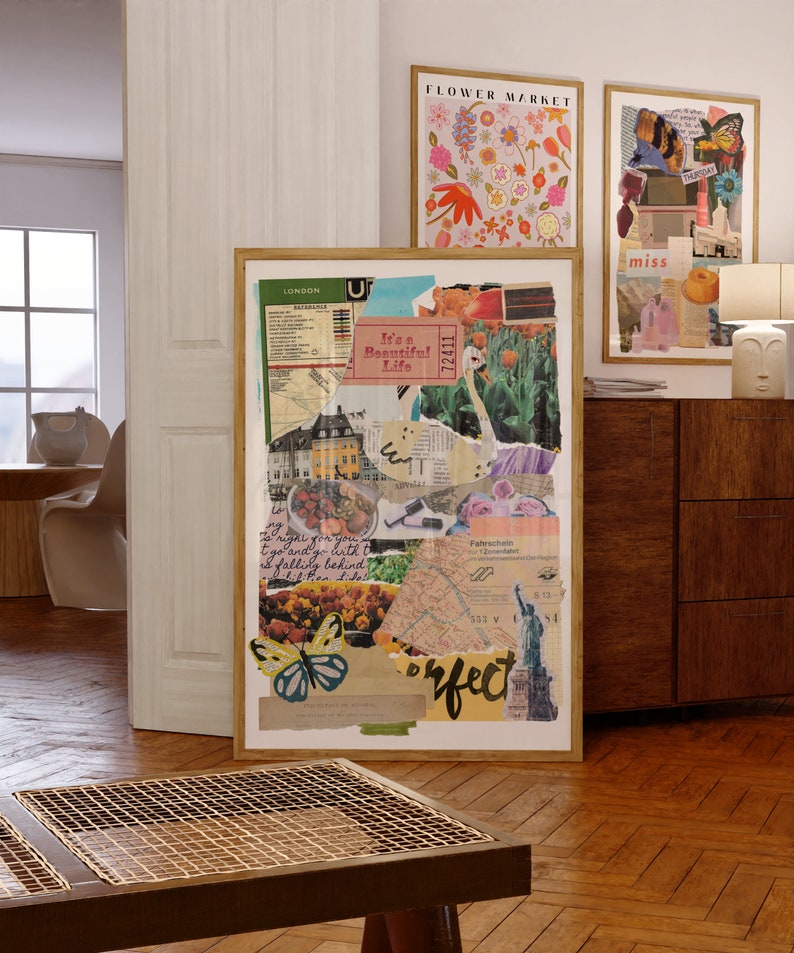 Magazine Cut-outs Collage Digital Wall Art/poster - Etsy UK