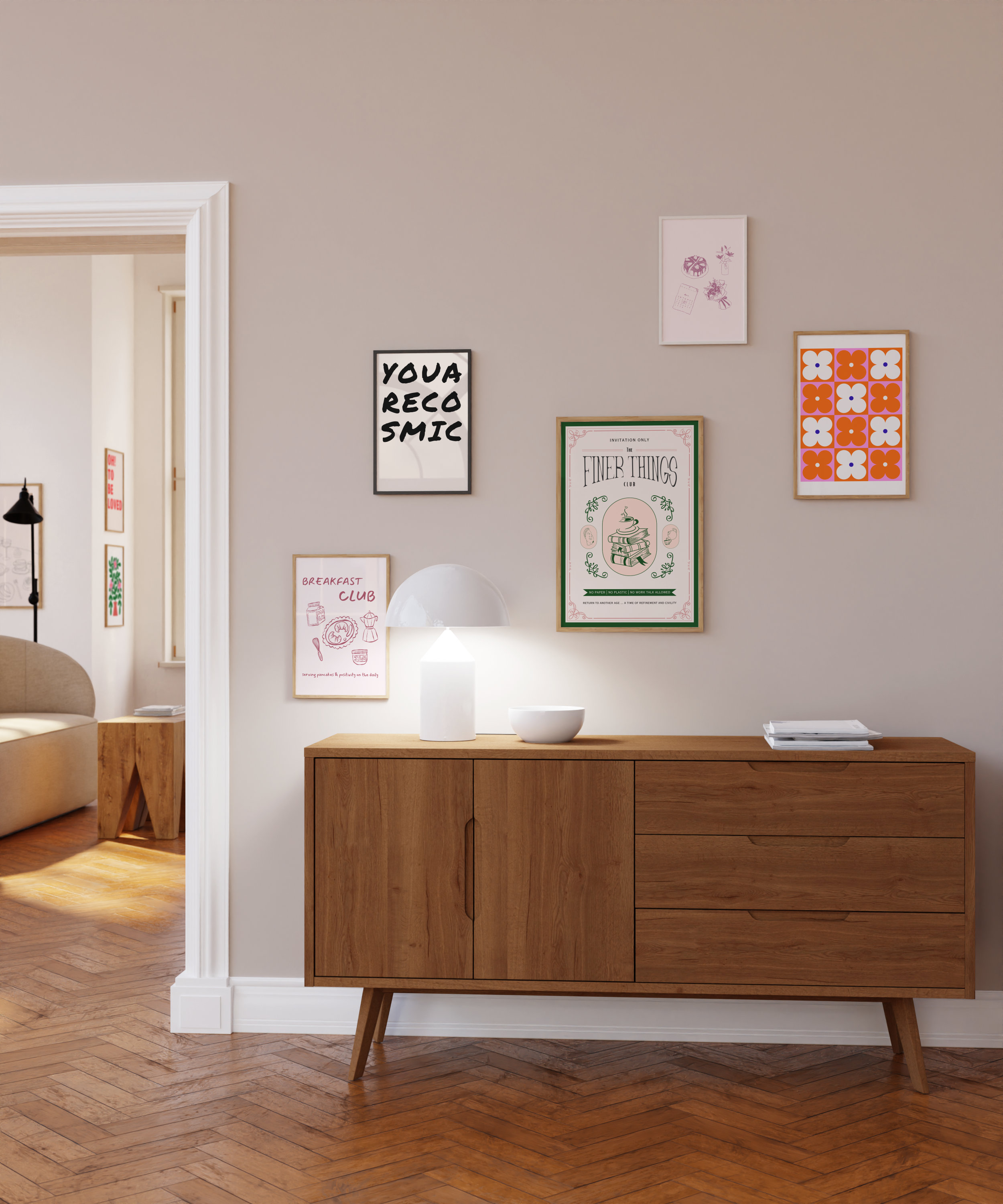 The Finer Things Club From the Television Show the Office Digital Wall ...