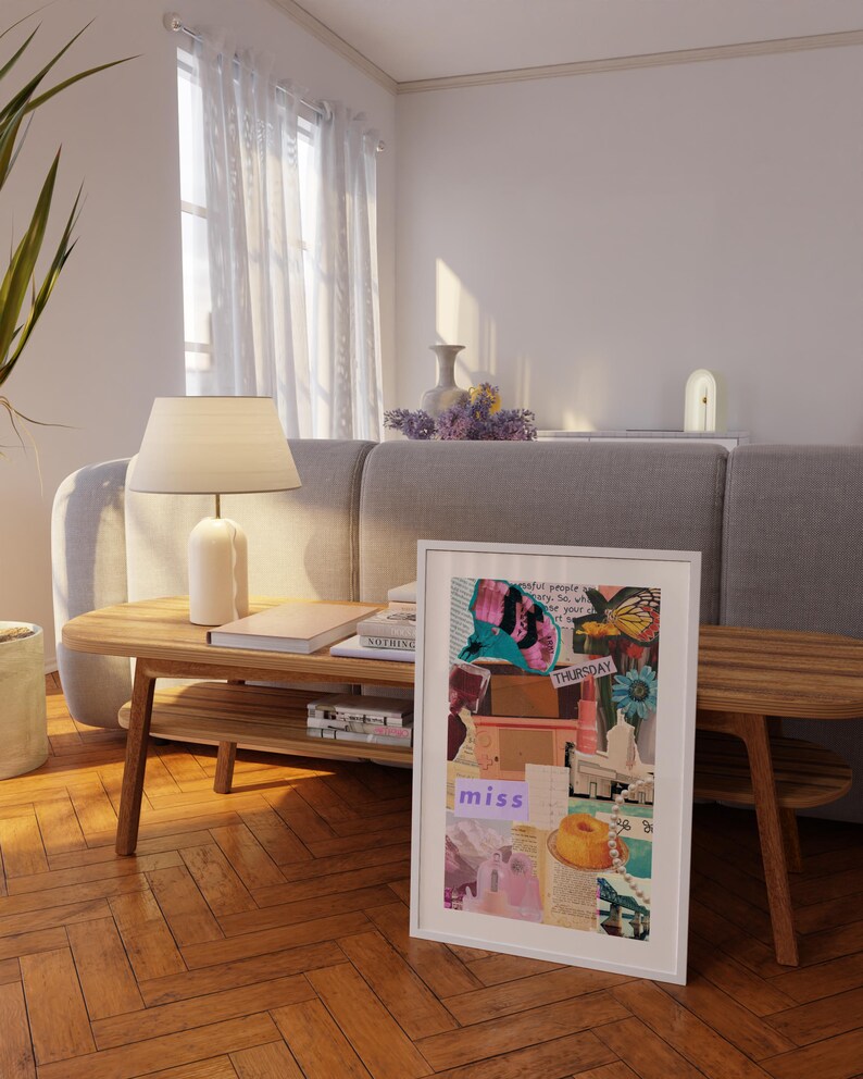 Bordered Magazine Cut-outs Collage Digital Wall Art/poster - Etsy