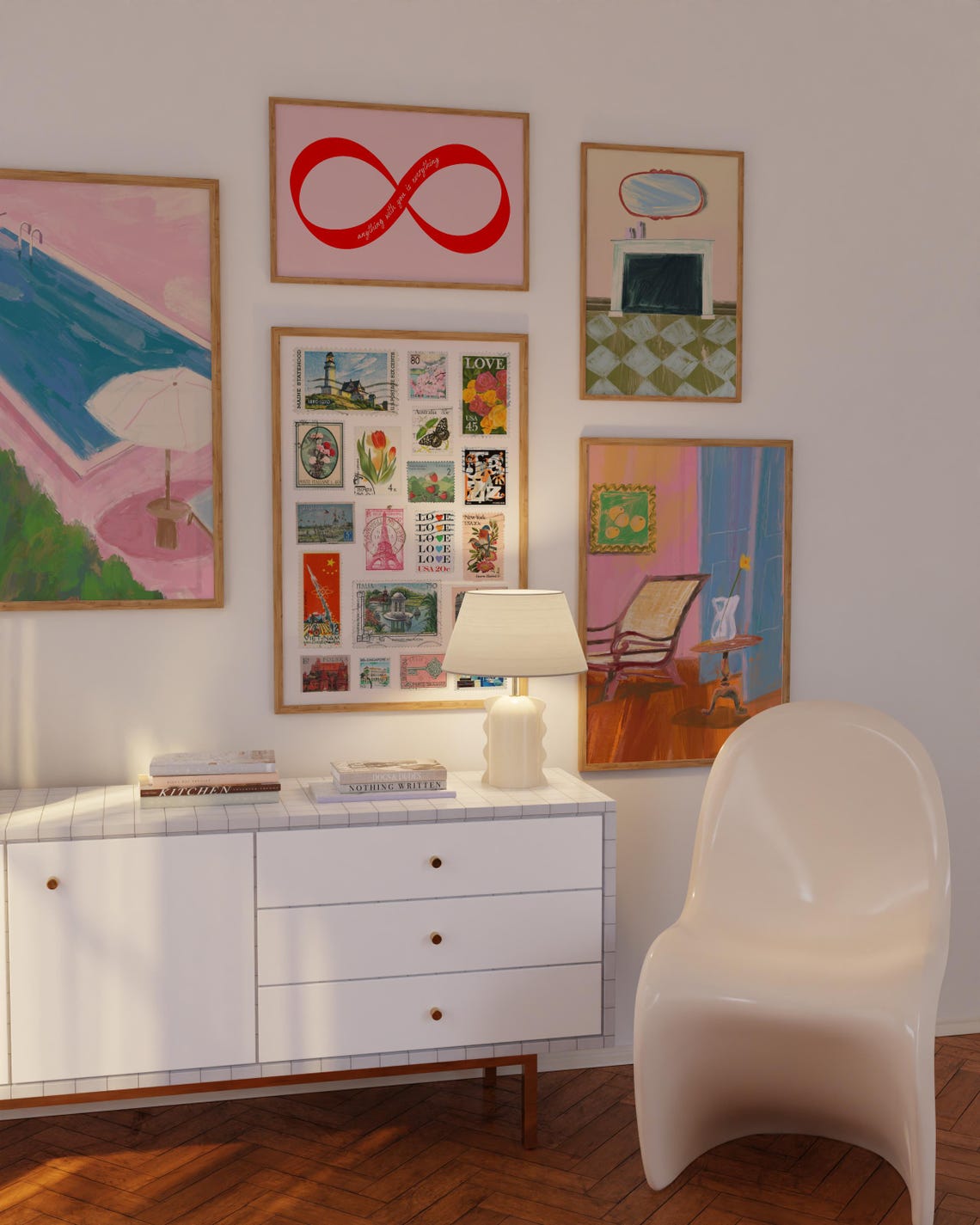 Vintage Stamp Collage Digital Wall Art/poster - Etsy