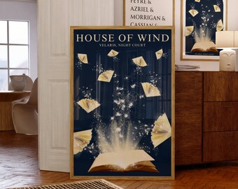 The Night Court Library / ACOTAR Inspired Painting Printable Wall Art ...