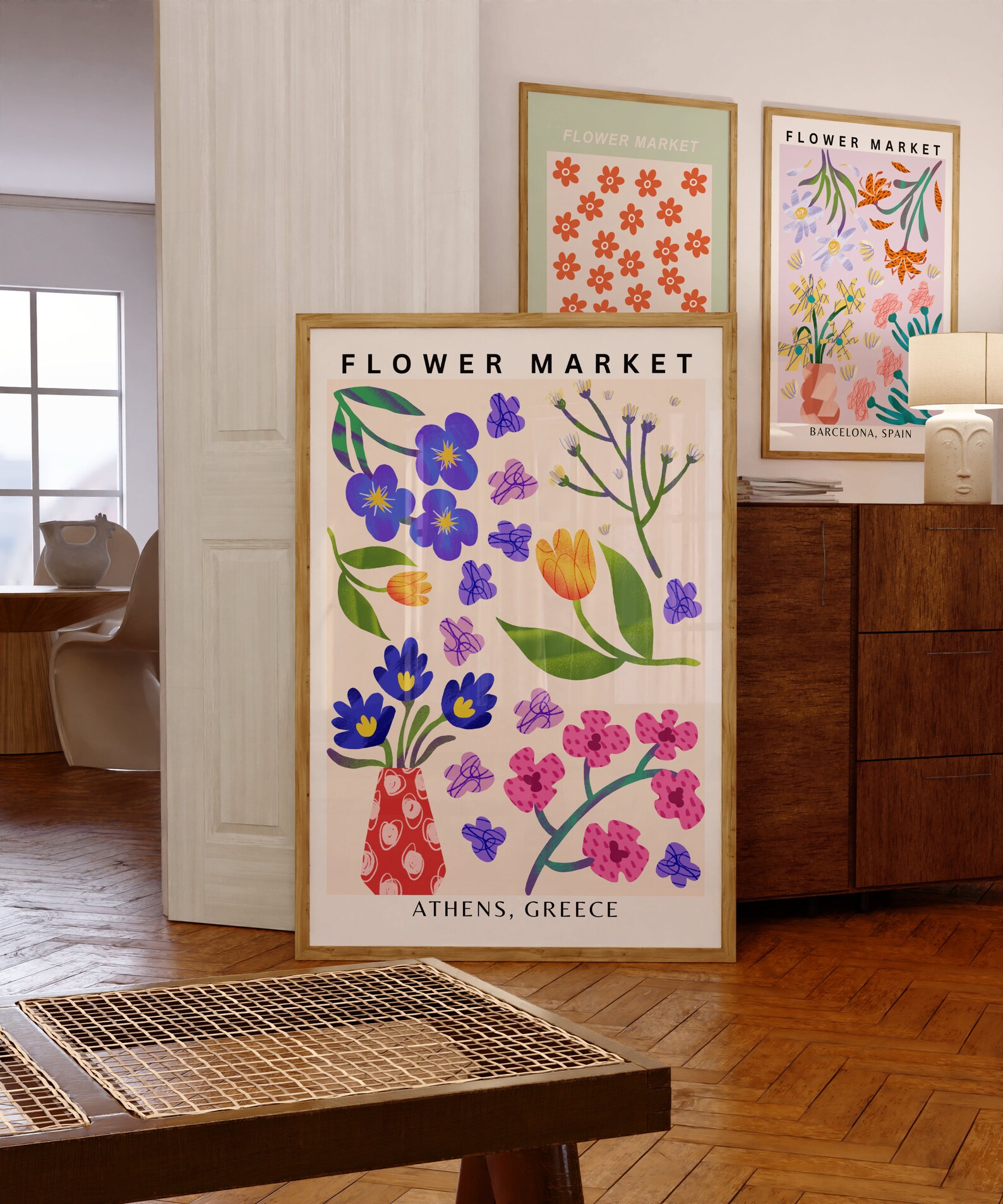 Athens Greece Flower Market Digital Wall Art/poster - Etsy