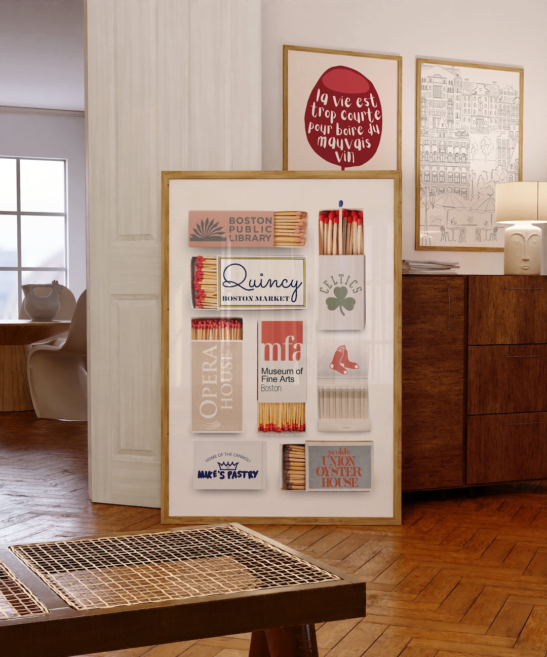 Boston Matchboxes & Matchbooks Collage Digital Wall Art/poster - Etsy