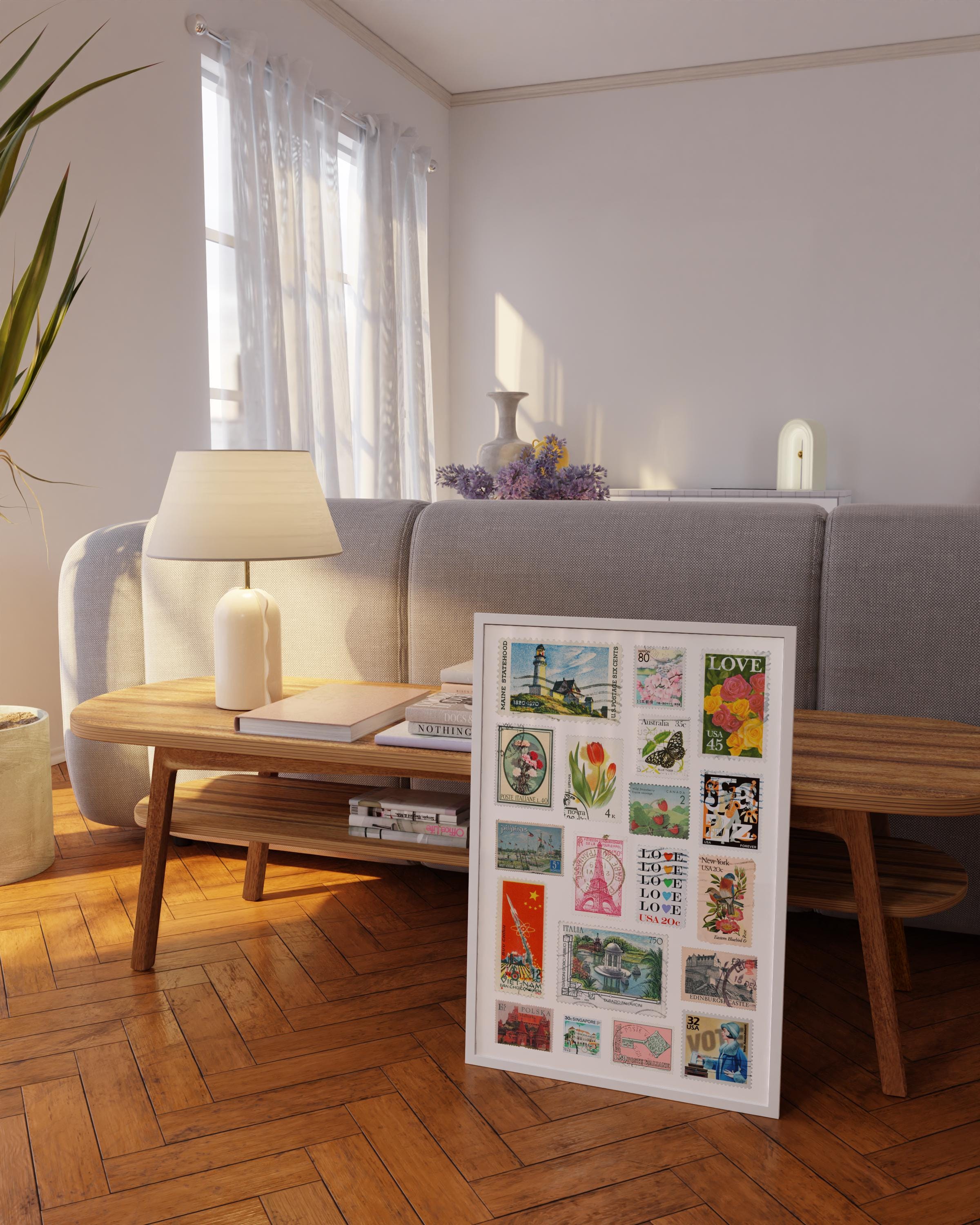 Vintage Stamp Collage Digital Wall Art/poster - Etsy
