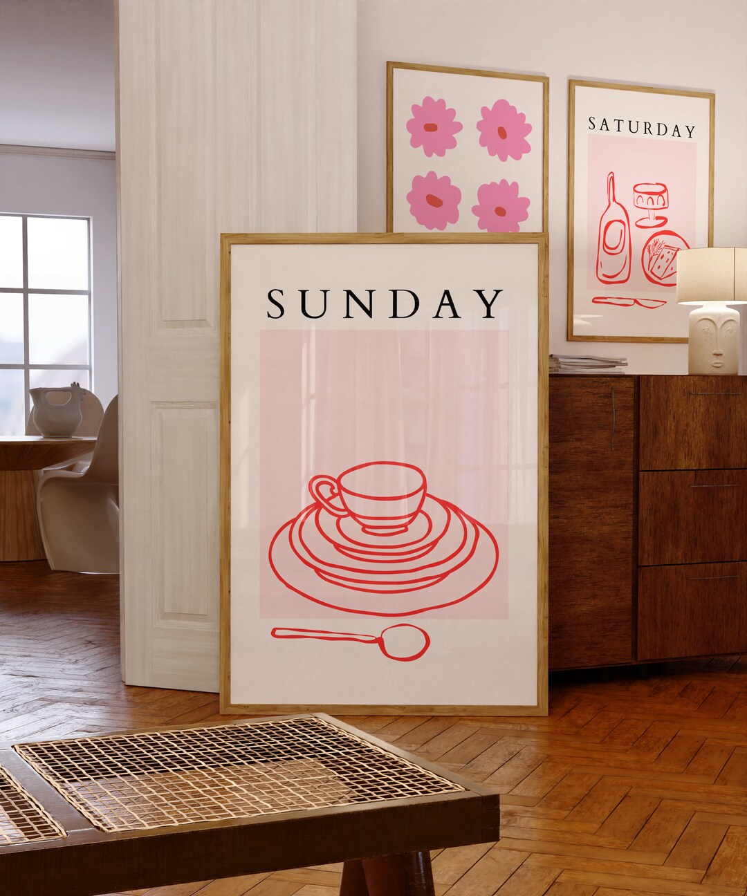 Pink Sunday Digital Wall Art/poster - Etsy