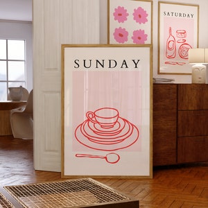 Pink Sunday Digital Wall Art/poster - Etsy